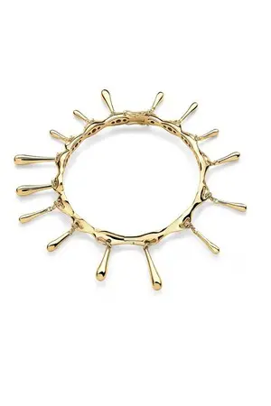 LUCY QUARTERMAINE Drop Bangle - Gold Vermeil