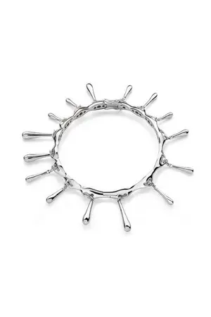LUCY QUARTERMAINE Drop Bangle - Sterling Silver