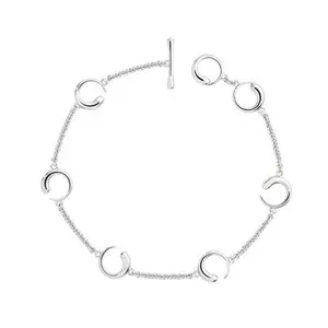 LUCY QUARTERMAINE Luna Station Link Bracelet - Sterling Silver