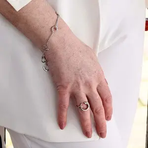 LUCY QUARTERMAINE Luna Station Link Bracelet - Sterling Silver