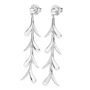LUCY QUARTERMAINE Sycamore Drop Earrings - Sterling Silver