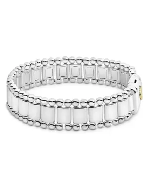 Lagos 18k Yellow Gold & Sterling Anthem Link Bracelet