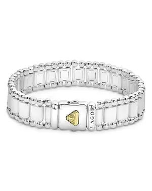 Lagos 18k Yellow Gold & Sterling Anthem Link Bracelet