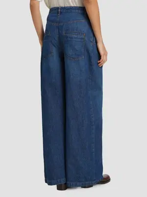 TWP Greene St Cotton-linen Wide-leg Pants