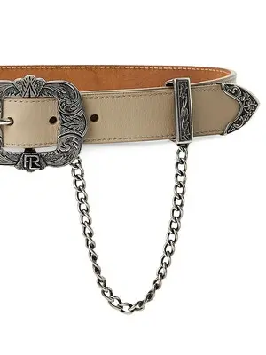 Ralph Lauren Western-style Leather Chain Belt