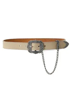 Ralph Lauren Western-style Leather Chain Belt