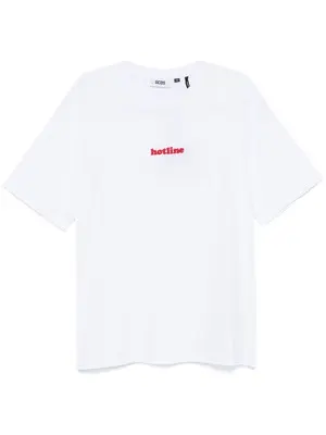 Gcds Embroidered-motif T-shirt - White