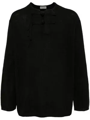 Yohji Yamamoto Button Up Wool Jumper