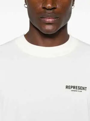 REPRESENT Logo-print T-shirt - White