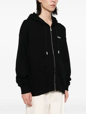 Off-White Graphic Print Zip Up Jacket