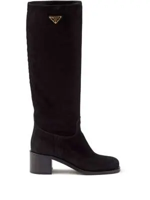Prada 55mm Suede Boots