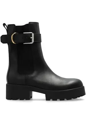 Givenchy Buckled Leather Boots
