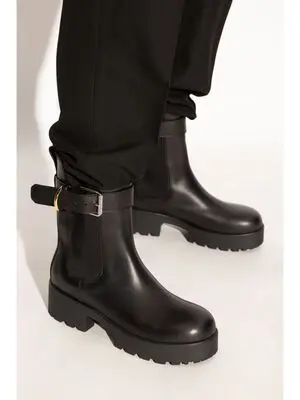 Givenchy Buckled Leather Boots