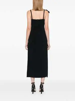 David Koma Satin-bow Midi Dress