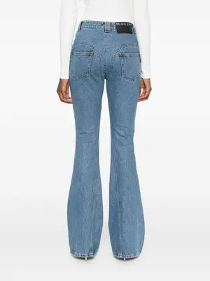 MUGLER Washed Flared Jeans