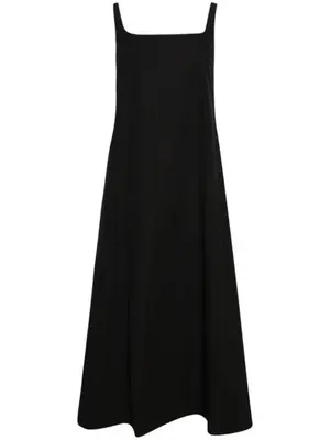 Black Backless Midi Dresses