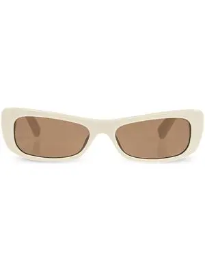 Jacquemus X Linda Farrow Les Lunettes Carino Sunglasses - Neutrals