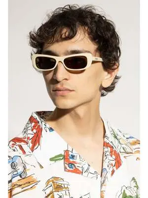 Jacquemus X Linda Farrow Les Lunettes Carino Sunglasses - Neutrals
