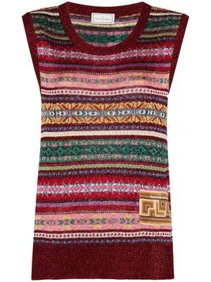PIERRE-LOUIS MASCIA Striped Knit Top