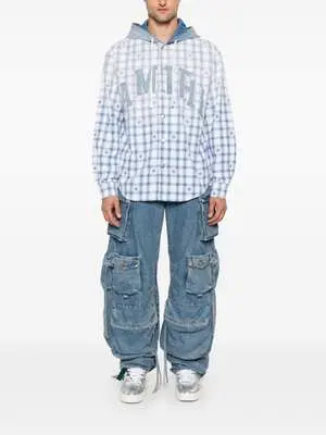 Amiri Logo Patch Flannel Shirt