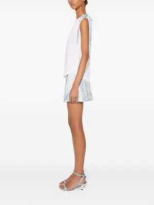 Emilio Pucci Bow-detail Cotton T-shirt - White