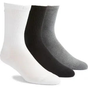 BN3TH 3-pack Classic Crew Socks - Black/grey/white 3 Pack
