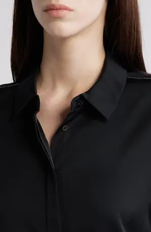 Kobi Halperin Bead-detailed Silk Georgette Shirt