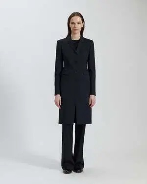 Veronica De Piante Manon Coat - Navy