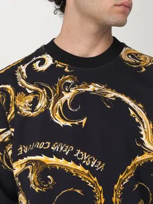 Versace Graphic Print Crewneck Sweatshirt