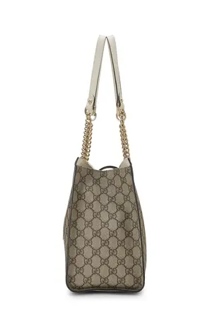 Gucci Original Gg Supreme Canvas Padlock Shoulder Bag - Beige