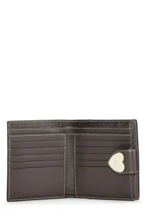 Gucci Original Gg Canvas French Heart Compact Wallet