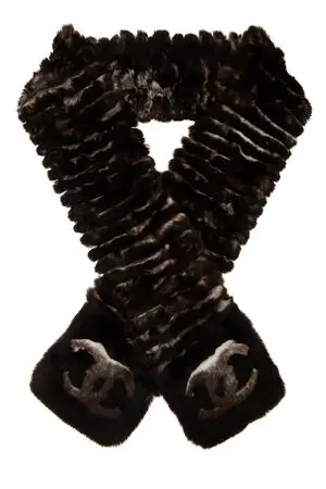 Chanel Fur Muffler - Brown