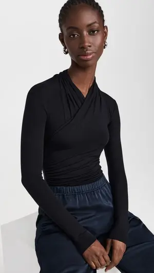 Vince Fixed Wrap Top