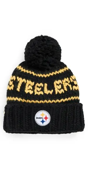 Lele Sadoughi Steelers Beanie - Black