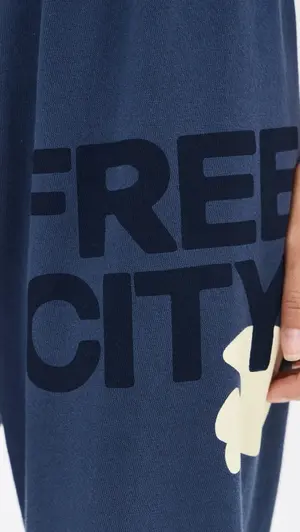 FREECITY Large Sweatpants With Graphic Logo - Moon