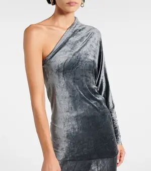 Rick Owens Diana One-shoulder Top - Blue