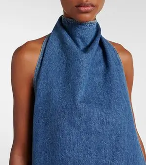 Alaïa Caped Denim Top