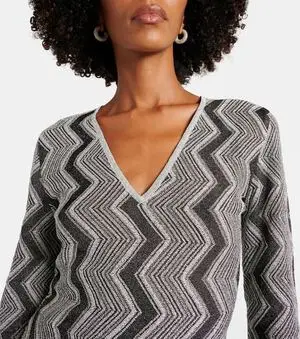 Missoni Zig Zag Metallic Knit Sweater