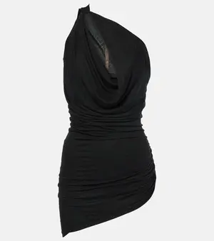 Rick Owens Draped Jersey Minidress