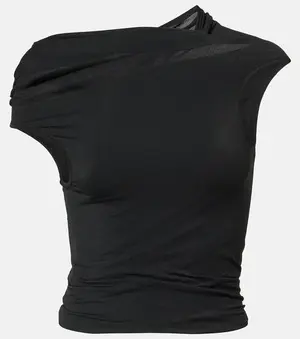 Rick Owens Draped Jersey Minidress