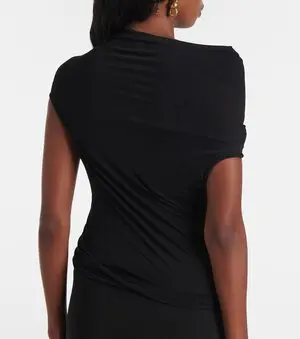 Rick Owens Draped Jersey Minidress