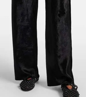Alaïa Velvet Straight Leg Trousers