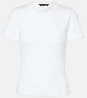 Veronica Beard Pruitt Cotton-blend Jersey T-shirt - White