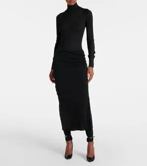 Alaïa Sheer Bodysuit - Black