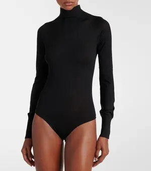 Alaïa Sheer Bodysuit - Black