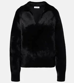 Alaïa Wool-blend Polo Sweater