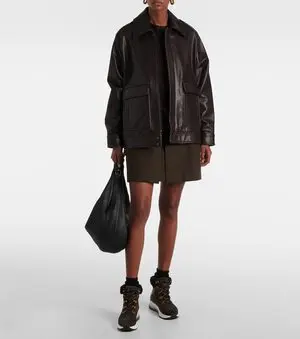 See By Chloé Brett Shearling-trimmed Suede Hiking Boots