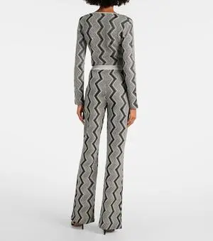 Missoni Zig Zag Lamé Wide-leg Pants
