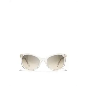 Chanel Pantos-frame Sunglasses - Clear