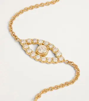 JENNIFER MEYER Diamond Evil Eye Bracelet
